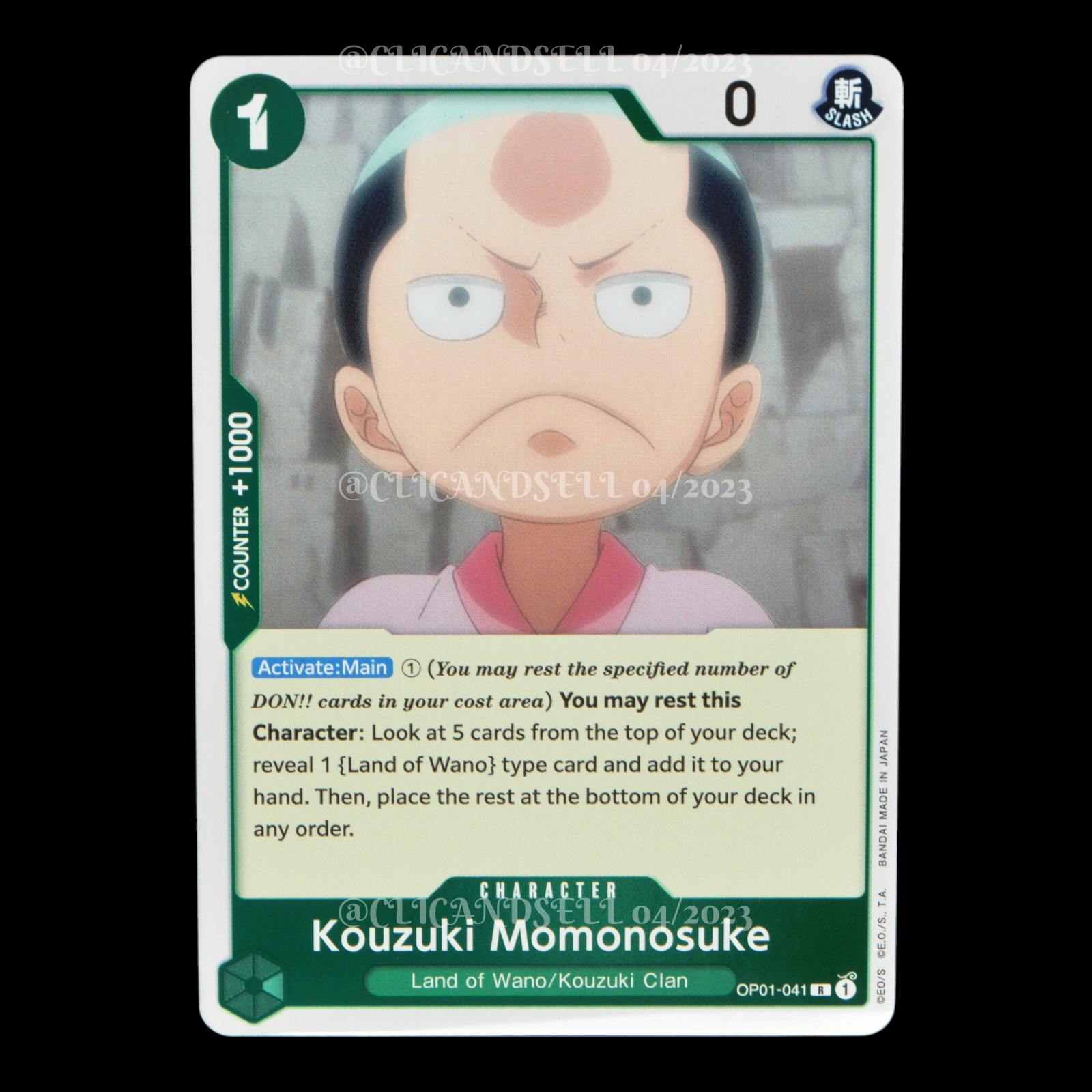 carte Pokémon Kouzuki Momonosuke Rare OP01-041 R #1 OP01 NEUF FR | eBay