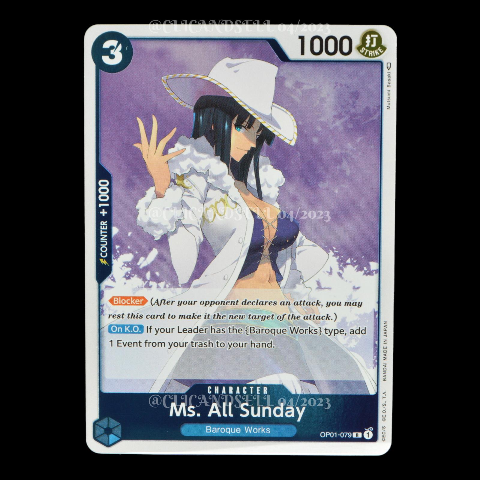 carte Pokémon Ms. All Sunday Rare OP01-079 R #1 OP01 NEUF FR | eBay