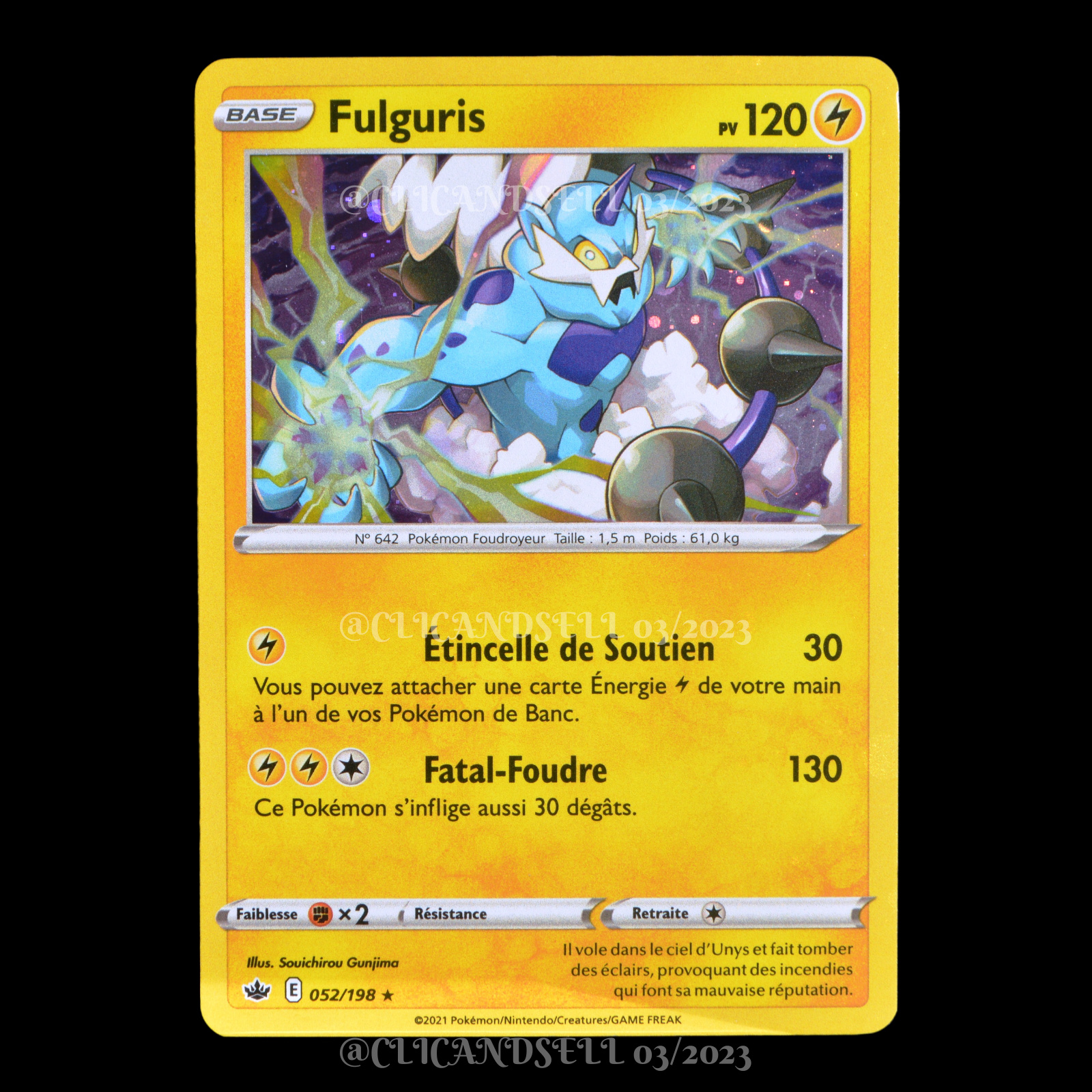 carte Pokémon Fulguris 052/198 #1 Promo NEUF FR | eBay