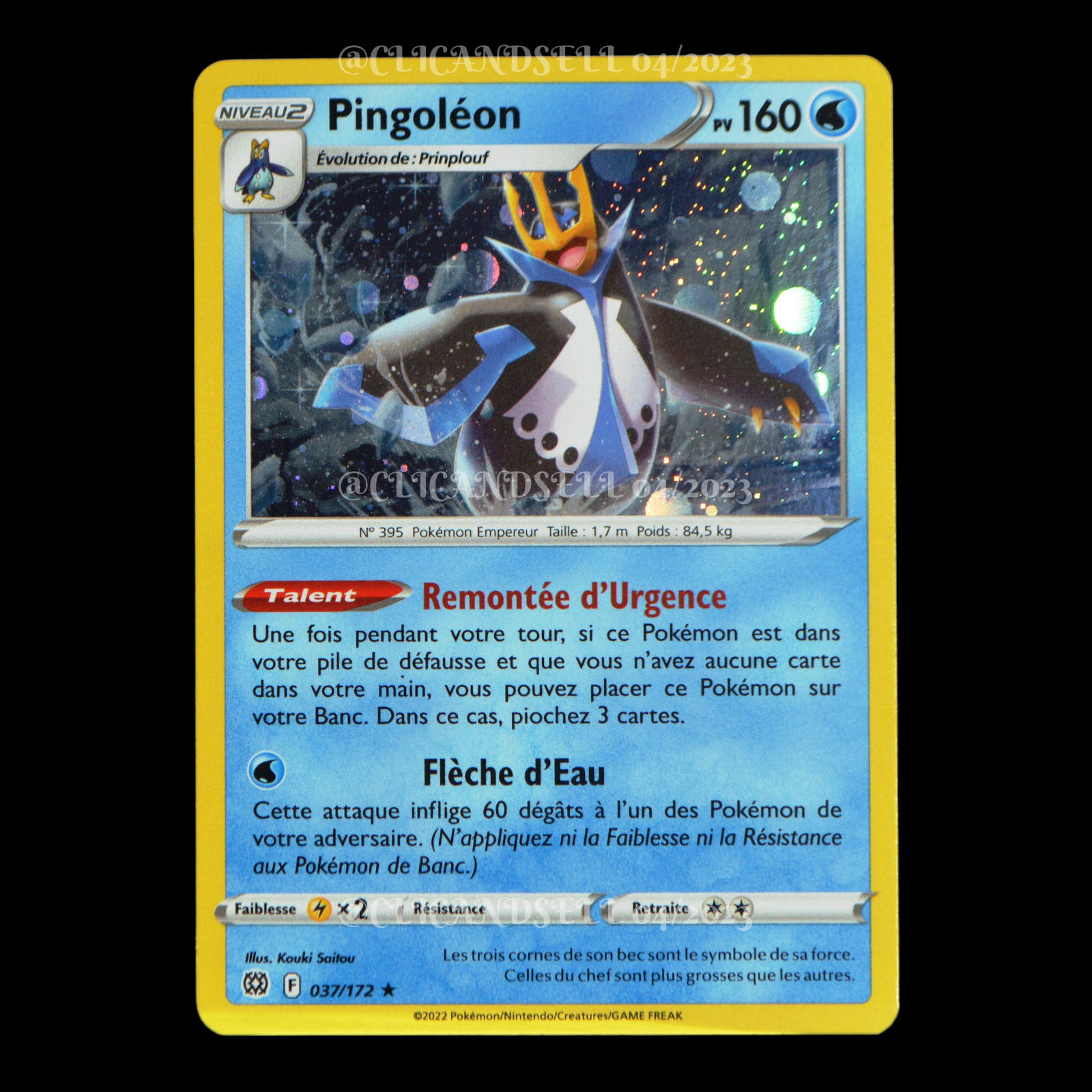 carte Pokémon Pingoléon 037/172 #2 Promo NEUF FR | eBay
