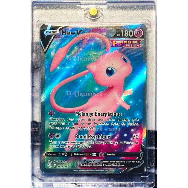 carte Pokémon Mew V 180 PV 250/264 EB08 - Poing de Fusion NEUF ONE-TOUCH FR - CLICANDSELL